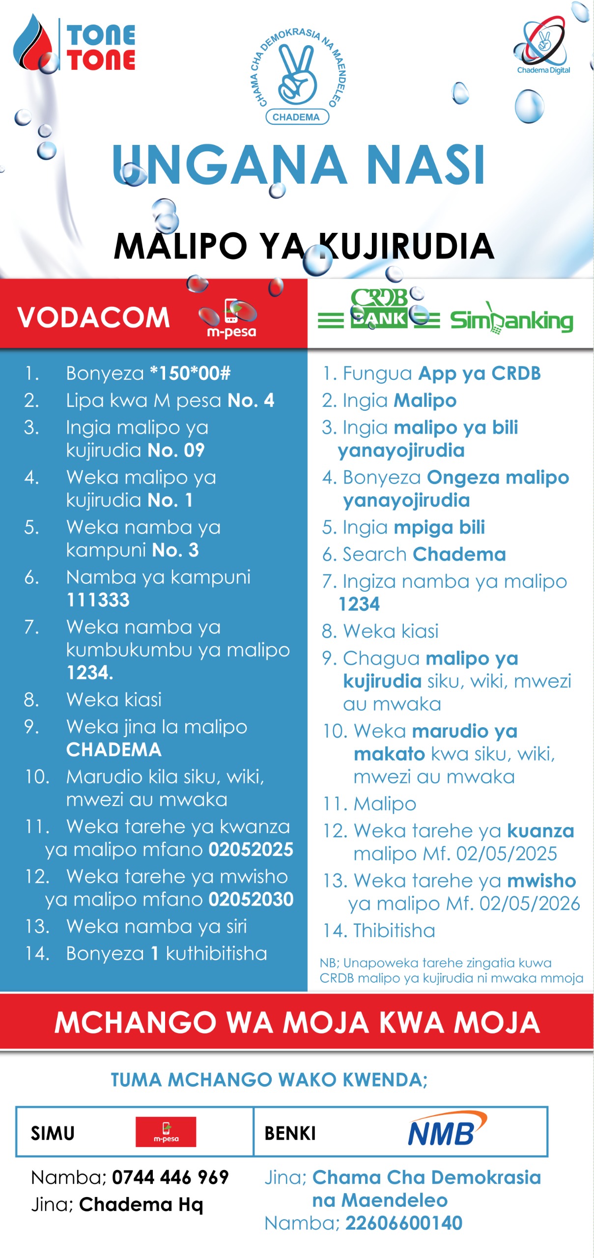Tone Tone - CHADEMA